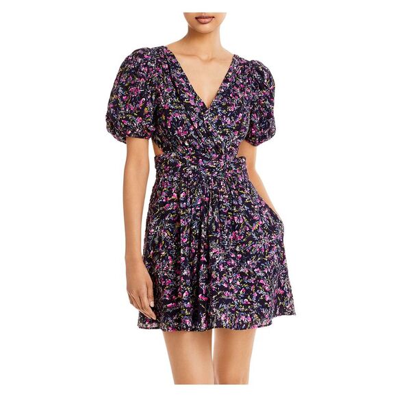 French Connection | Dresses | French Connection Womens Navy Pouf Sleeve ...